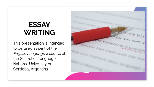 ESSAY WRITING. INTRODUCTION