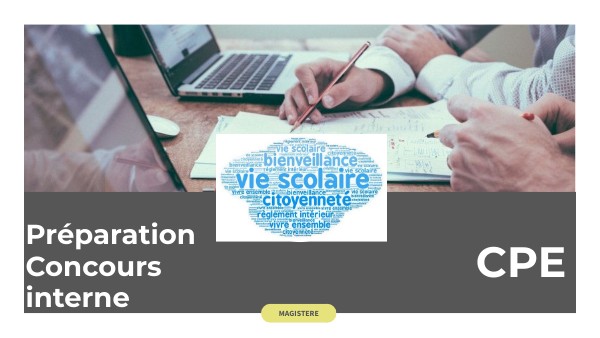 Concours interne cpe | Genially