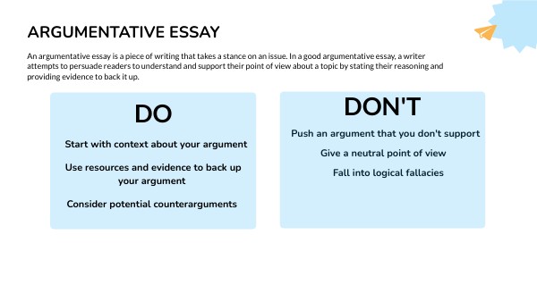Argumentative Essay
