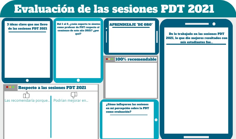 Evaluación sesiones PDT 2021 | Genially