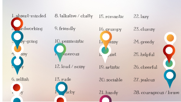 Personality adjectives | Genially