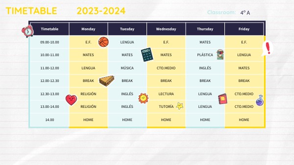 WEEKLY LESSON PLANNER | Genially