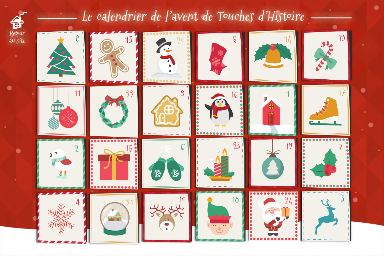 Le Calendrier de l'Avent de Touches d'Histoire | Genially