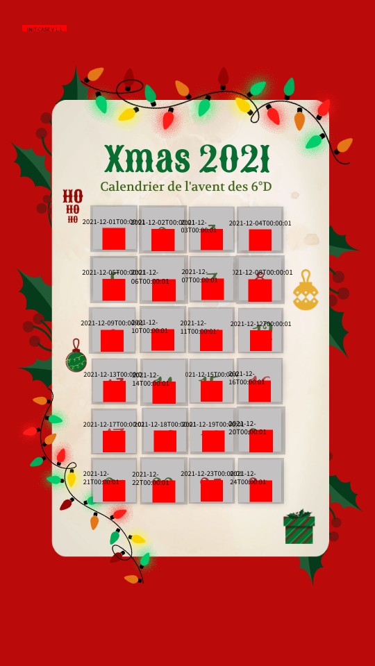 Calendrier 6° | Genially