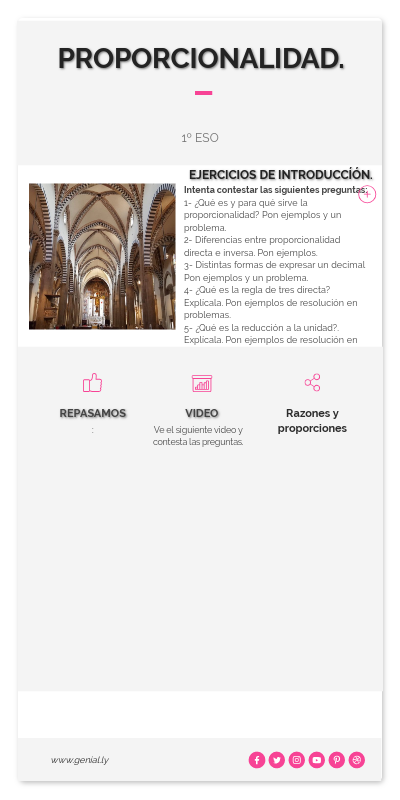 1ESO PROPORCIONALIDAD | Genially