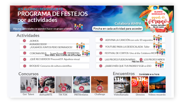 Programa fiestas por ACTIVIDADES AB | Genially