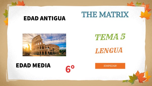 TEMA 5 LENGUA SEXTO 2020 21