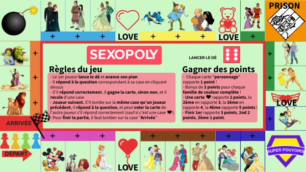 Plateau de jeu Reproduction Sexualité 2nde