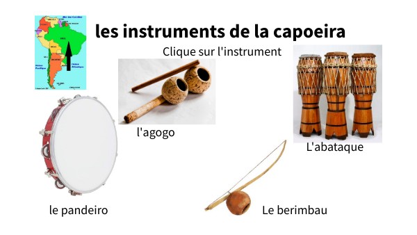 les instruments de la capoeira