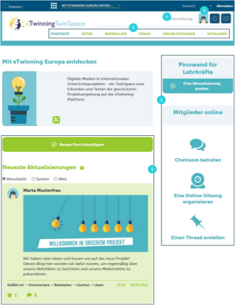 TwinSpace - Landing page | Genially