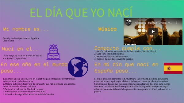 6ºA Daniel Felipe | Genially