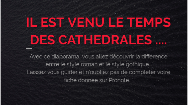 ART ROMAN- ART GOTHIQUE | Genially