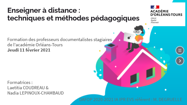 Enseigner à distance - Fostag (Prez formateur) | Genially