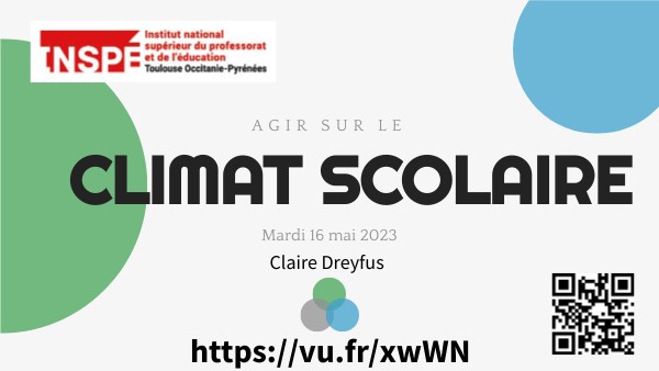 Copie - climat scolaire | Genially