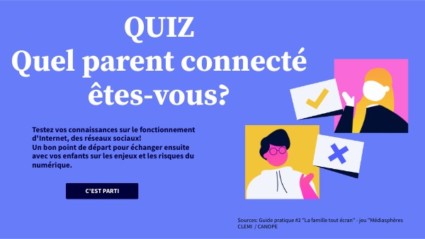 QUIZ parent connecté | Genially