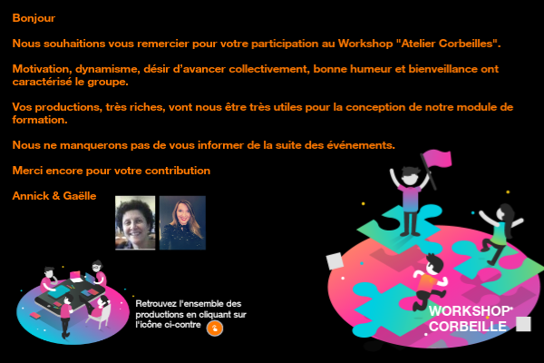 Remerciement workshop corbeille | Genially