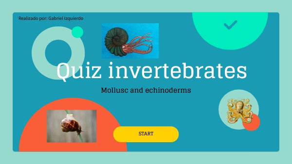 QUIZ MOLLUSCS AND ECHINODERMS | Genially