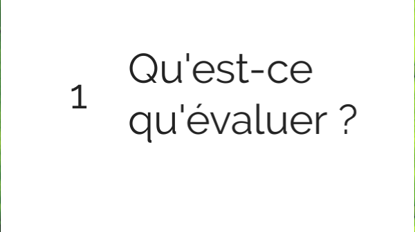 Qu'est ce qu'evaluer | Genially