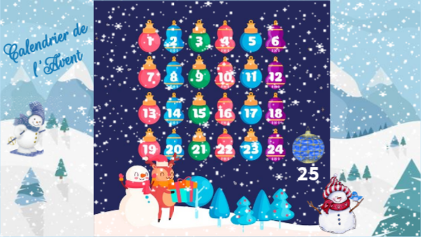 Calendrier de l'Avent | Genially