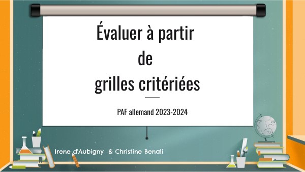 PAF Grilles d'évaluation | Genially