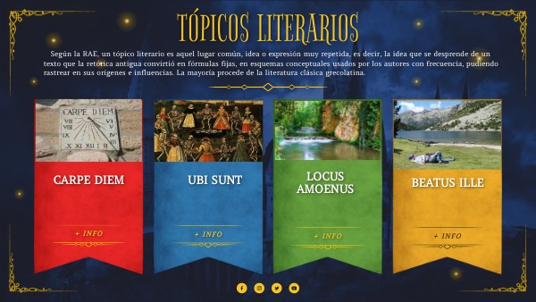TÓPICOS LITERARIOS | Genially