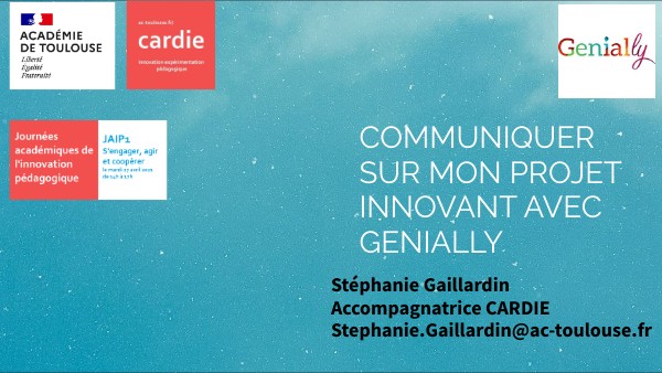 Présenter son projet innovant avec Genially | Genially