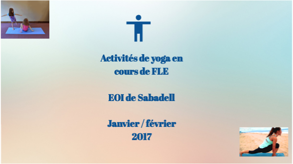 Activités de yoga en cours de FLE | Genially