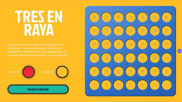 ¡JUGAMOS A CUATRO EN RAYA!