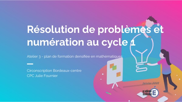 Présentation- Atelier 3 Numération - résolution de problèmes | Genially