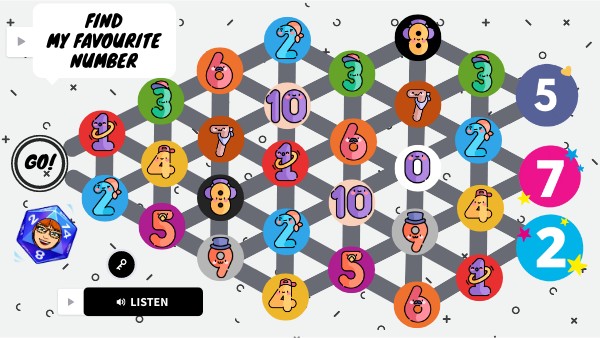 numbers maze | Genially