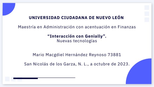 Interacción con Genially