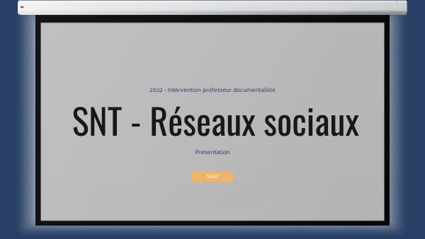 2022- SNT - Réseaux sociaux | Genially