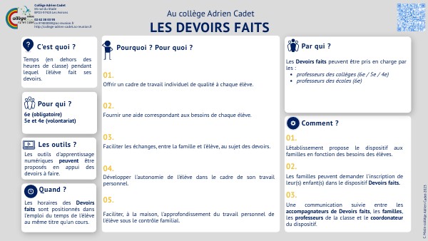 brochure-présentation-devoirs-faits | Genially