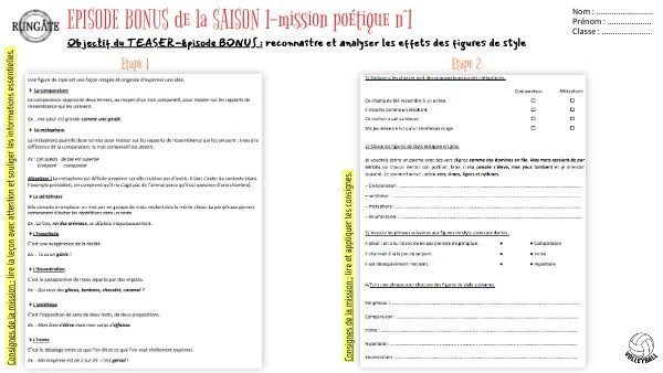 figures de style-séquence 1-4e | Genially