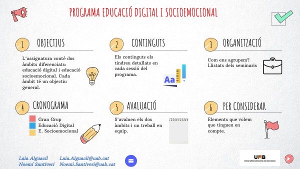 PROGRAMA EDSE Primària 2024 | Genially
