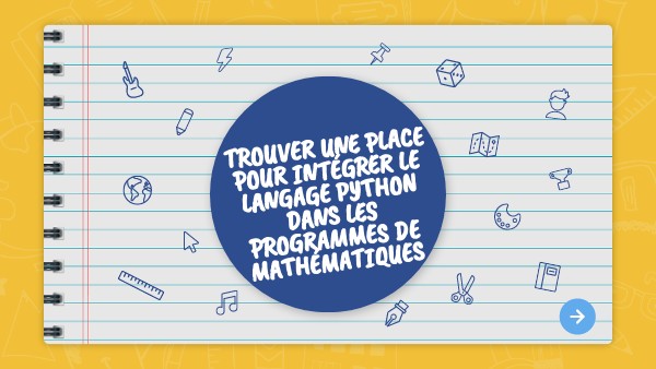 Python dans les programmes de maths
