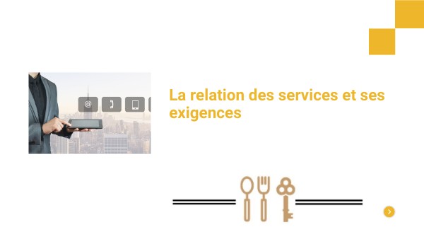 Séance : La relation de service et ses exigences