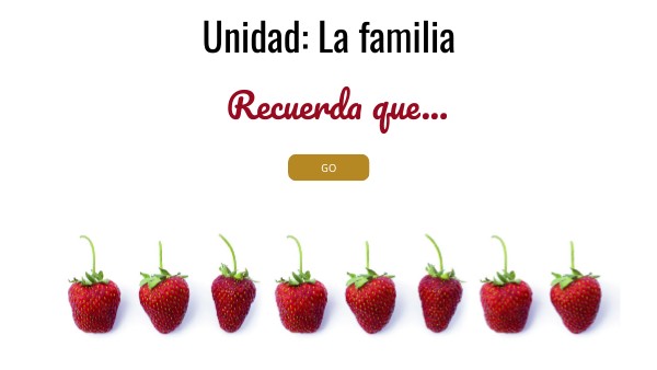 Unidad: La familia