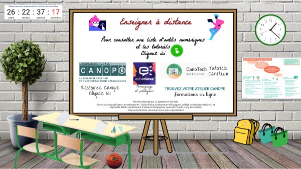 Outils pour enseigner à distance | Genially