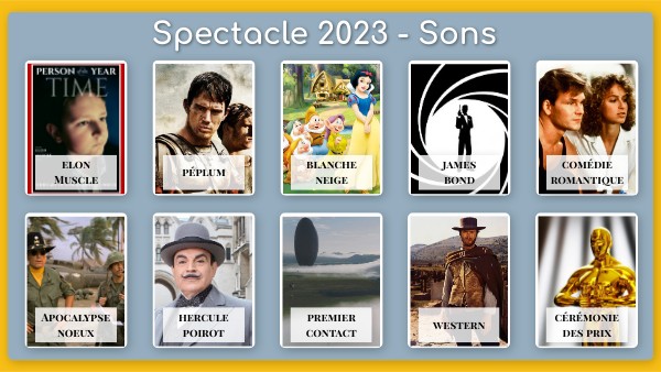 Spectacle 2023 - effets sonores