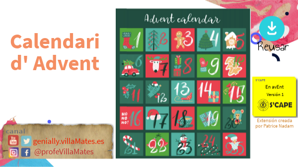 Calendari de advent | Genially