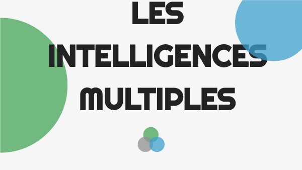 Les intelligences multiples