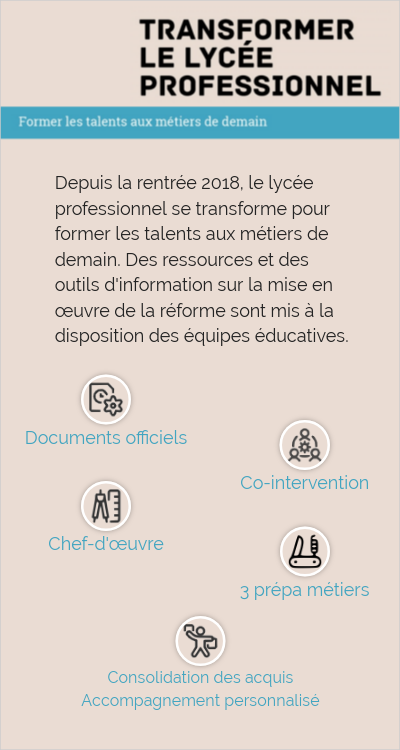 MSPC Aix-Marseille > Transformation de la voie professionnelle | Genially