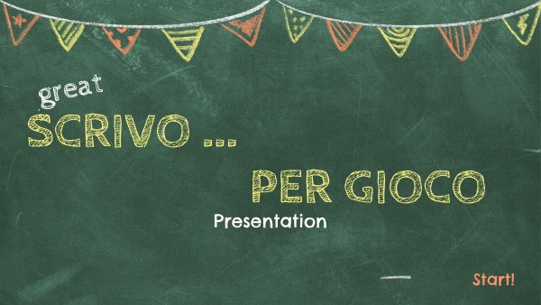 SCRIVO ...PER GIOCO | Genially