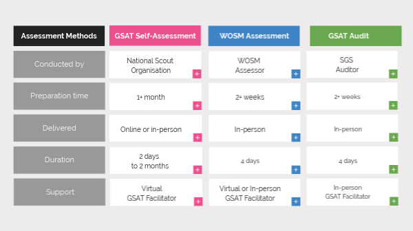 Three methods of GSAT Assessment | Genially