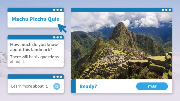 Landmarks QUIZ - Machu Picchu