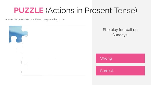 Actions in Present Tense | Genially