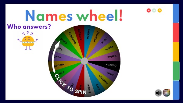 Names wheel SPCS