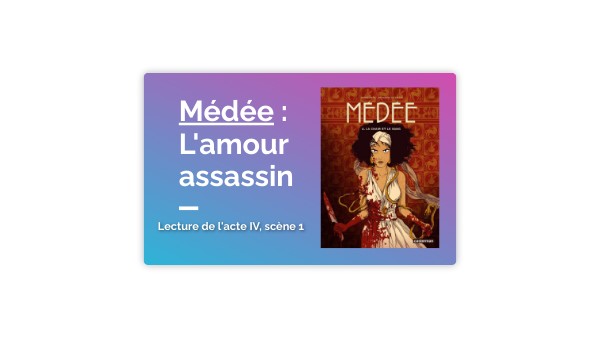Médée : Dans le chaudron de Médée