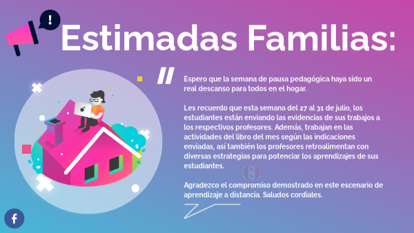 Orientaciones de trabajo semanal del 27 al 31 de julio (COMUNICADO) | Genially